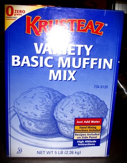 Everything Gourmet: Krusteaz Basic Muffin Mix: Orange Cranberry Muffins